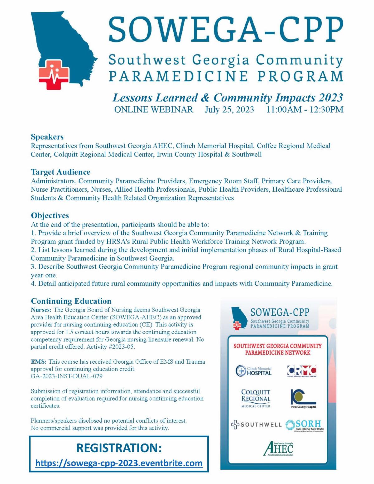 SOWEGA-AHEC Continuing Education Newsletter