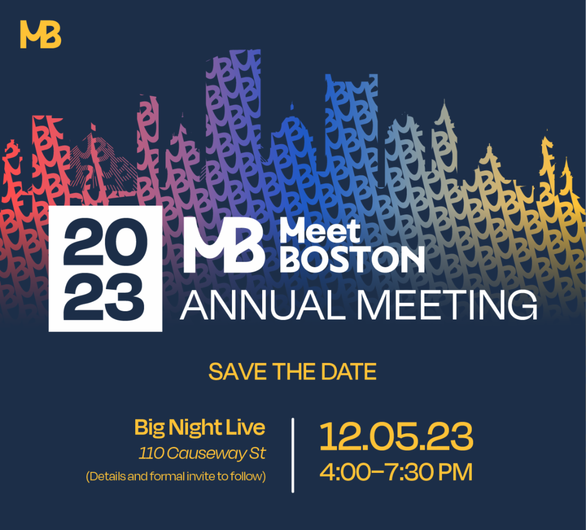 Save the Date for Meet Boston's Annual Meeting
