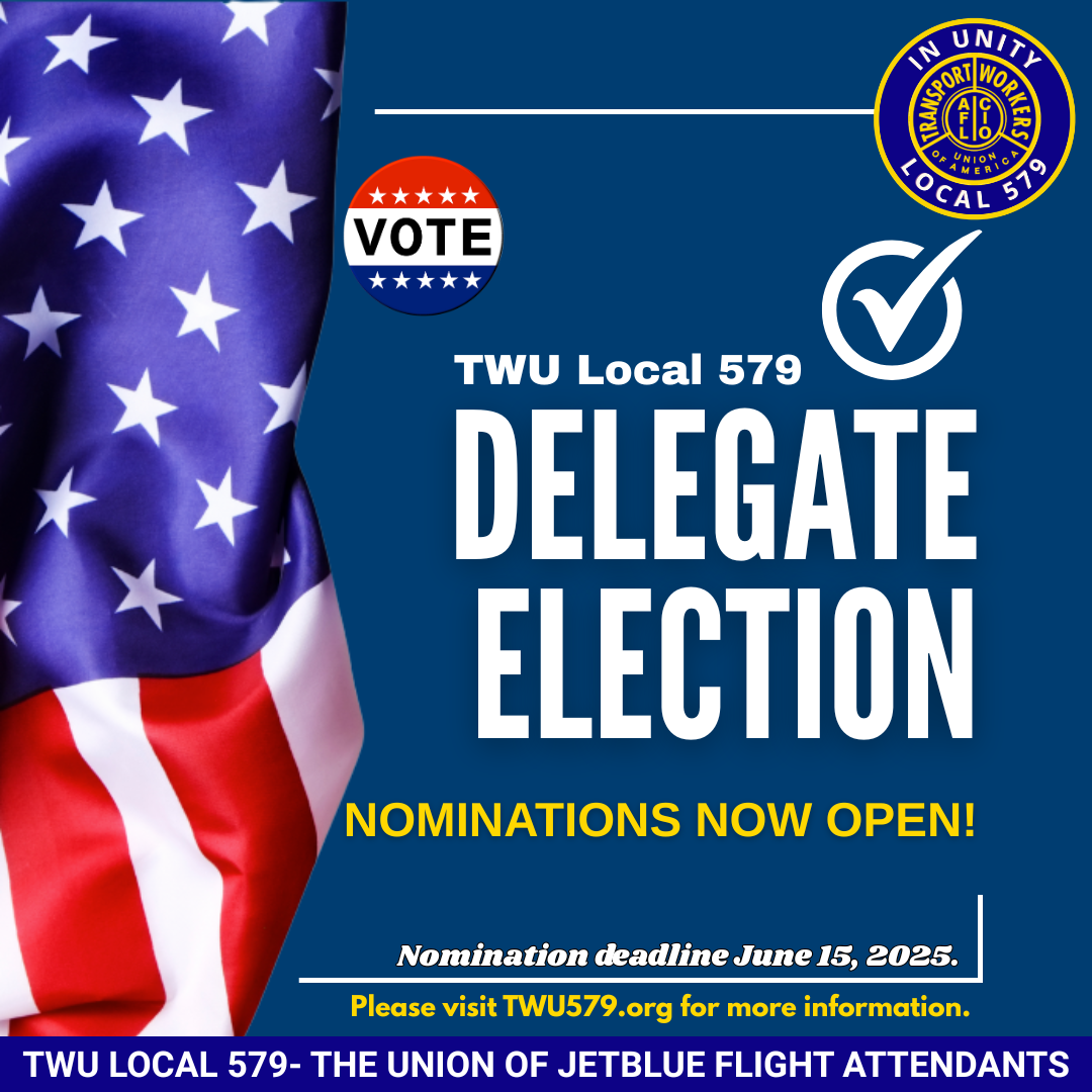 Union Delegate Elections: Call for Nominations– Submit by June 15, 2025