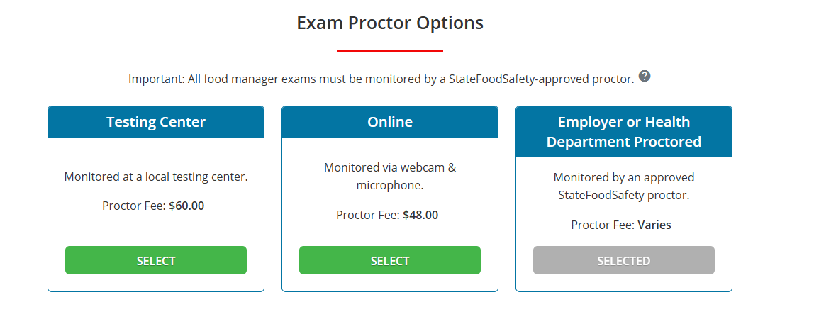 Certified Food Manager Exam Proctoring – Convenient and Cost-Effective ...