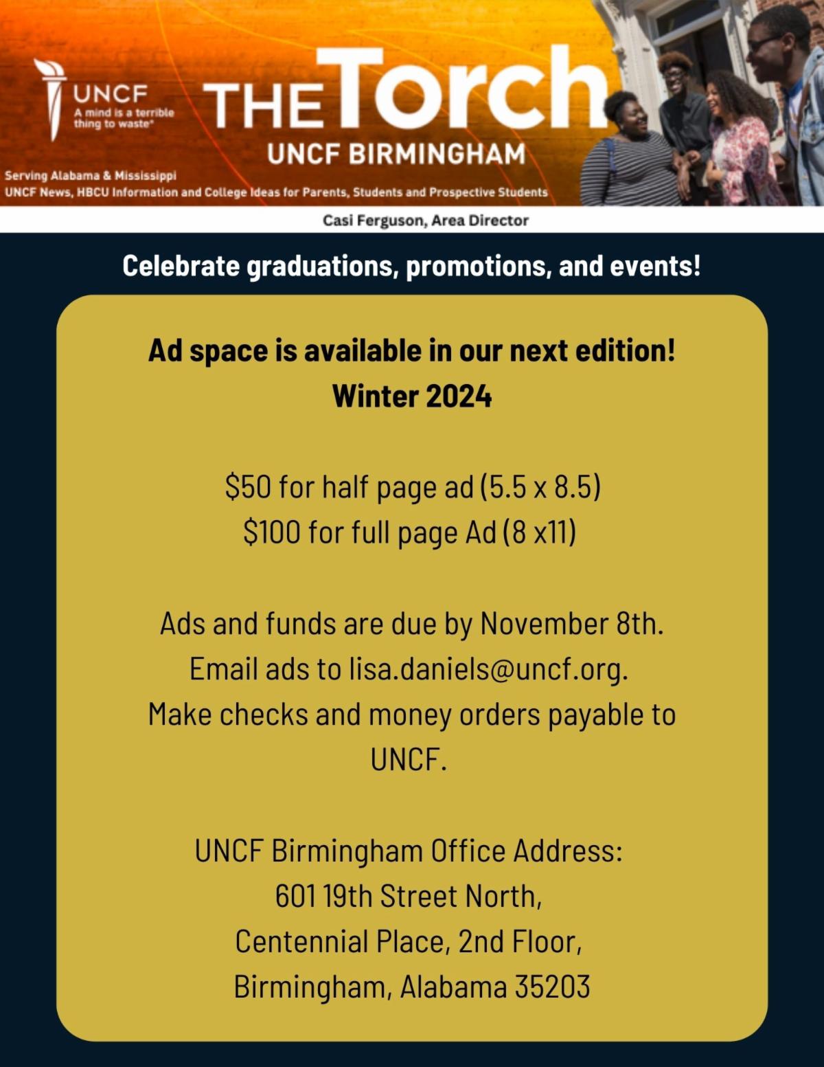 The UNCF Birmingham Torch Newsletter