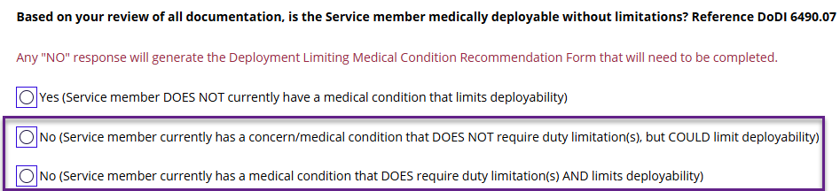 RHRP: Critical Form Updates