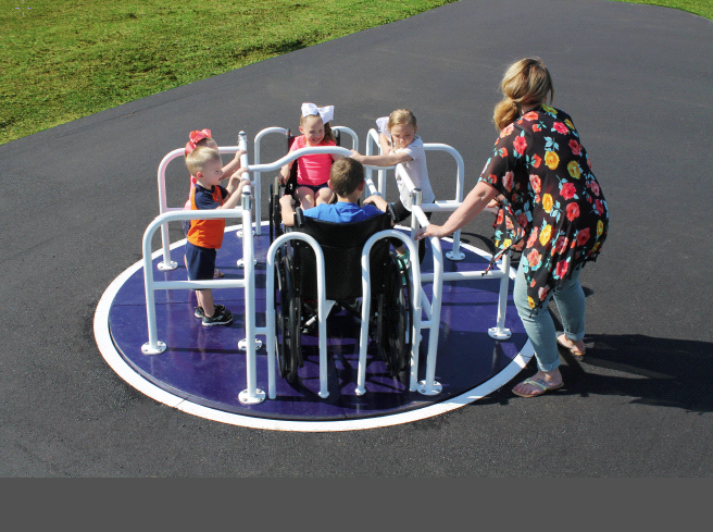 TherAdapt | Wheelchair Accessible Merry Go Round by Sportsplay