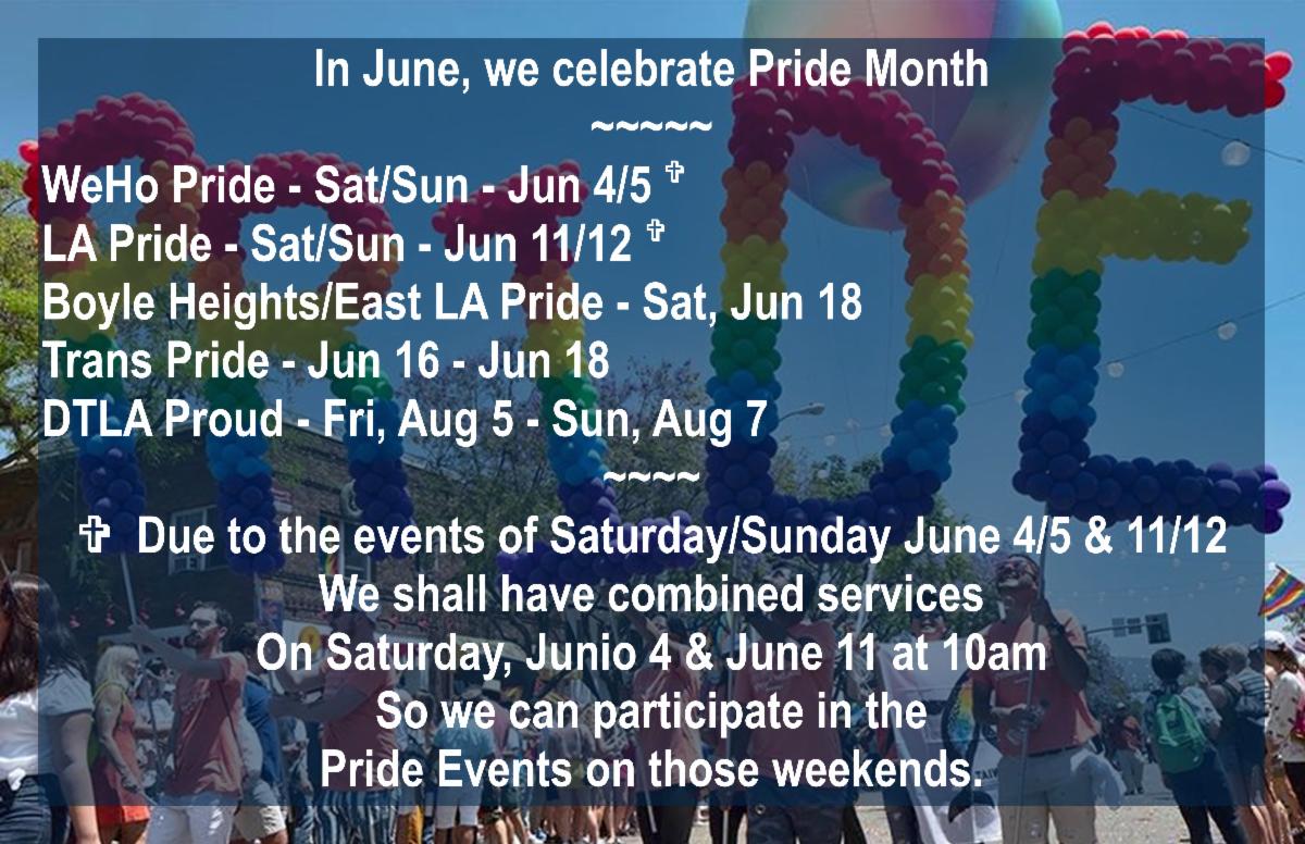 "Special Pride Month Newsletter/Una Carta Especial acerca del mez de ...
