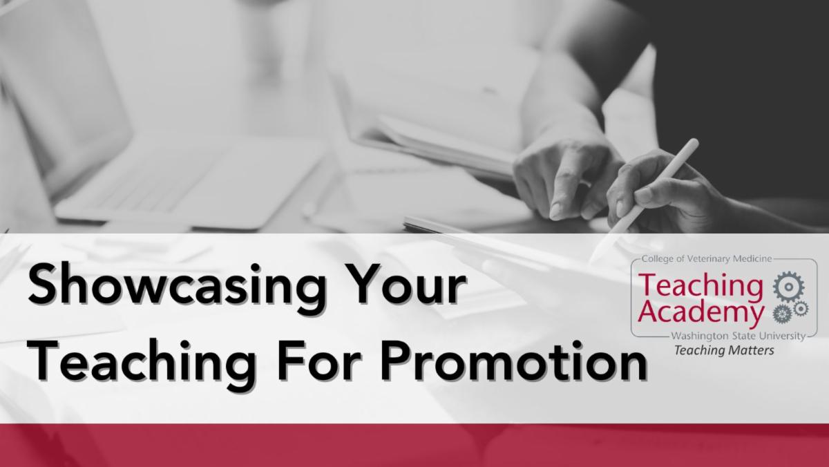 Showcasing Your Teaching for Promotion Workshop