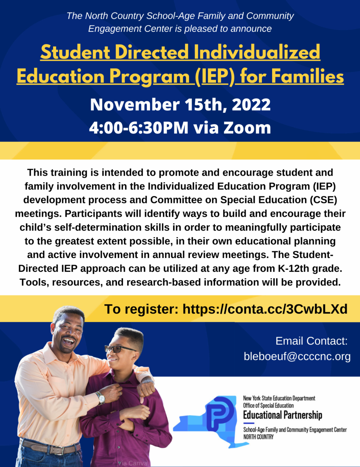 Student Directed Individualized Education Program (IEP) for Families