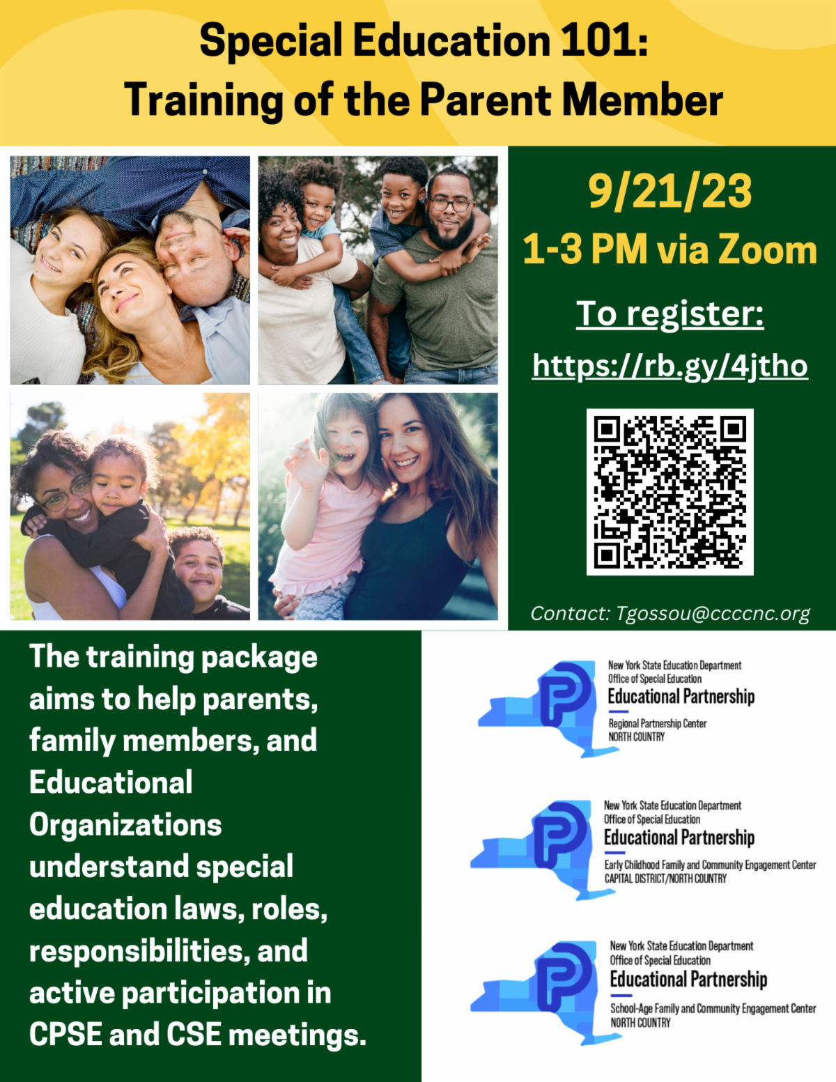 Special Education 101: Training of the Parent Member