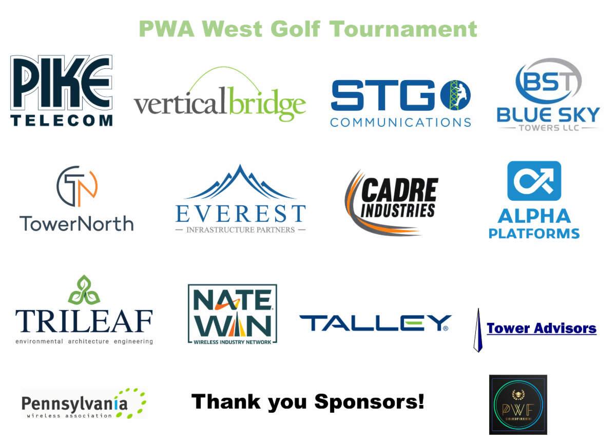 PWA West Golf Tournament - Registration Open! Sponsorships Available!