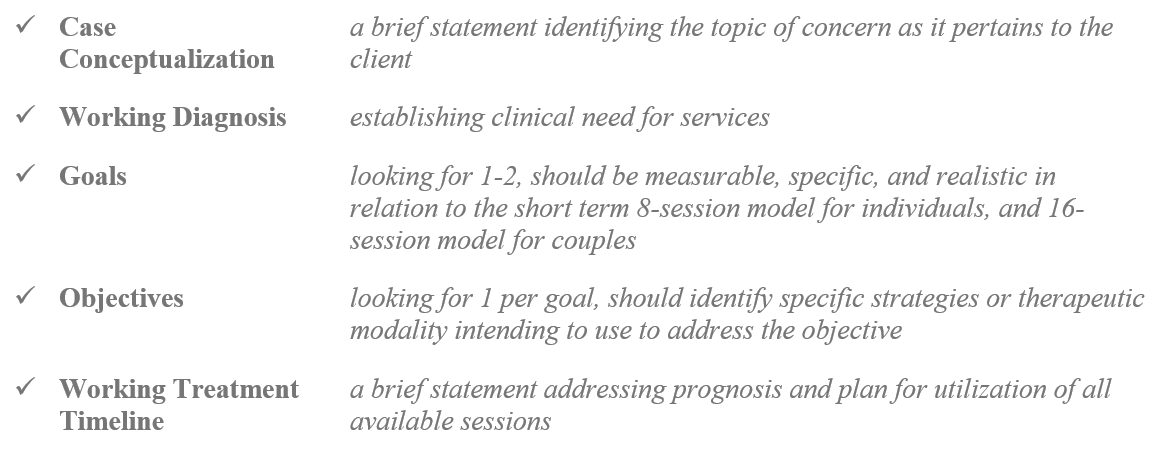 NEW! Treatment Plan Review Process