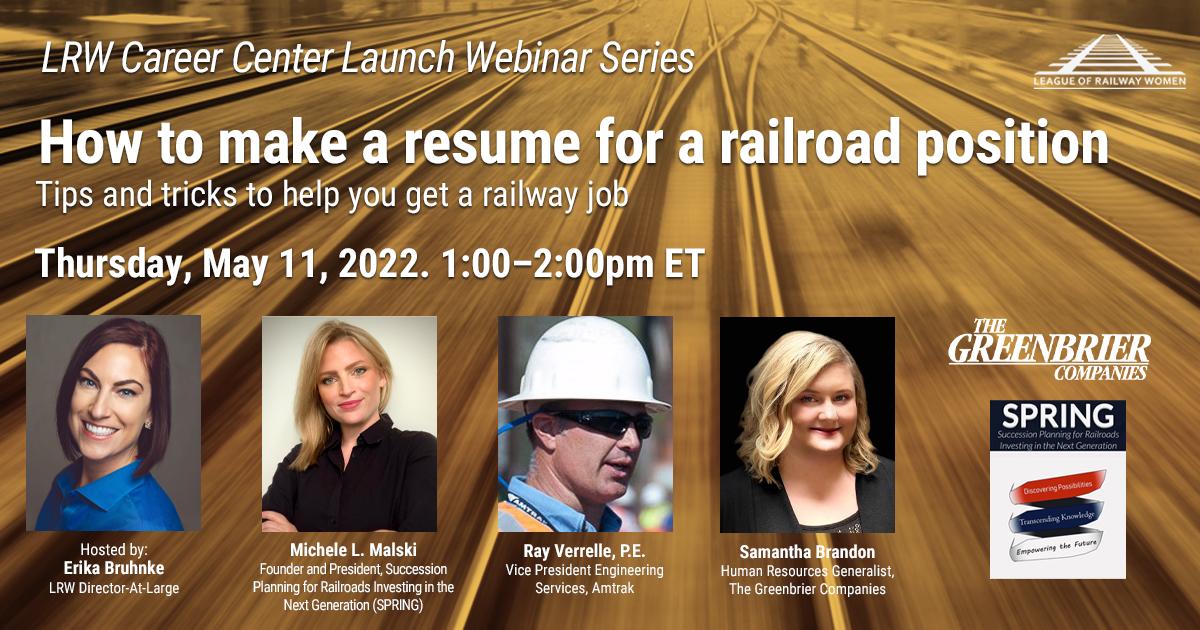 LRW Career Center Webinar Series, Session 4: How to make a resume for a ...