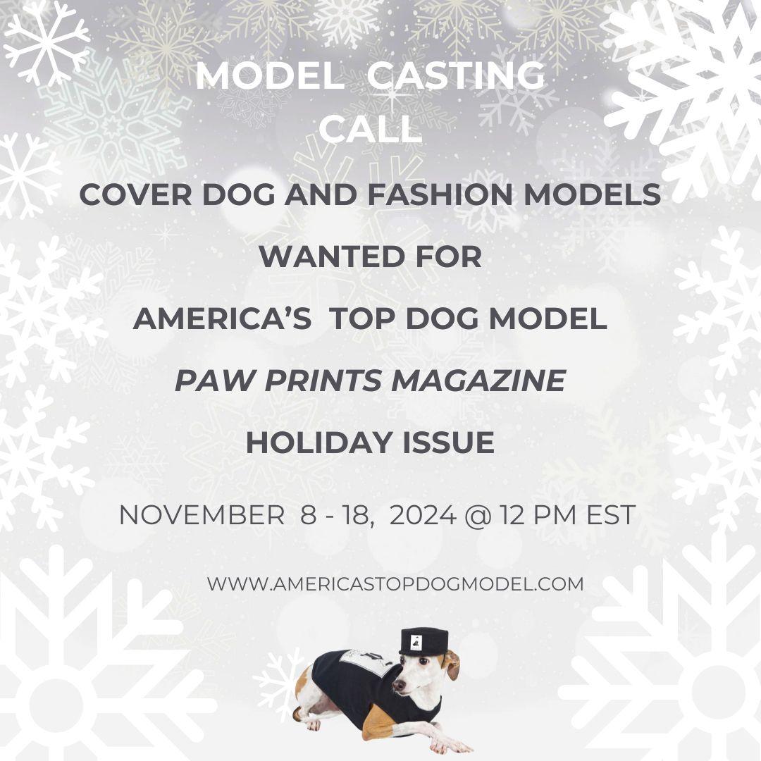 Paw Prints Magazine "Model Casting Call"