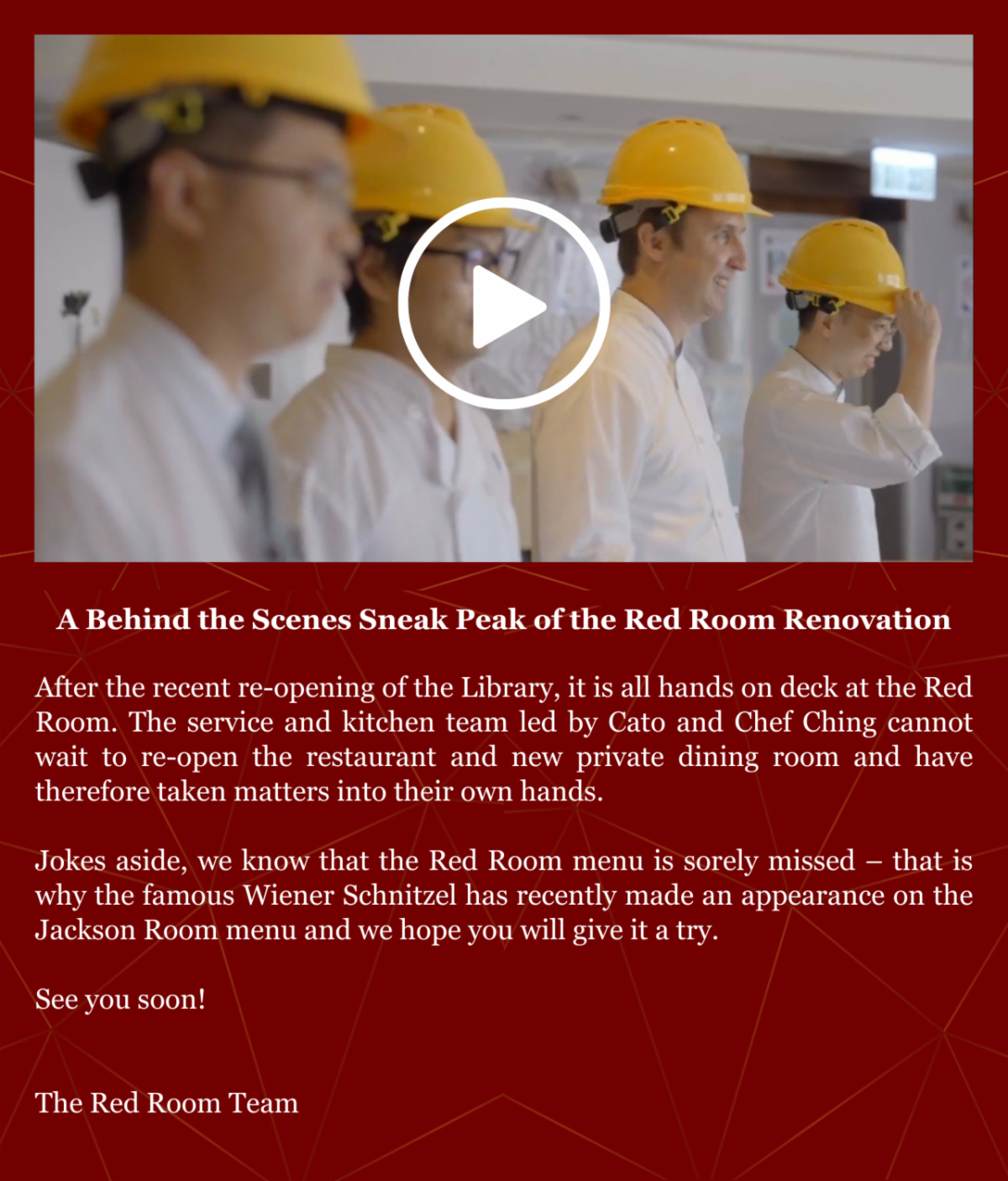 A Behind the Scenes Sneak Peak of the Red Room Renovation