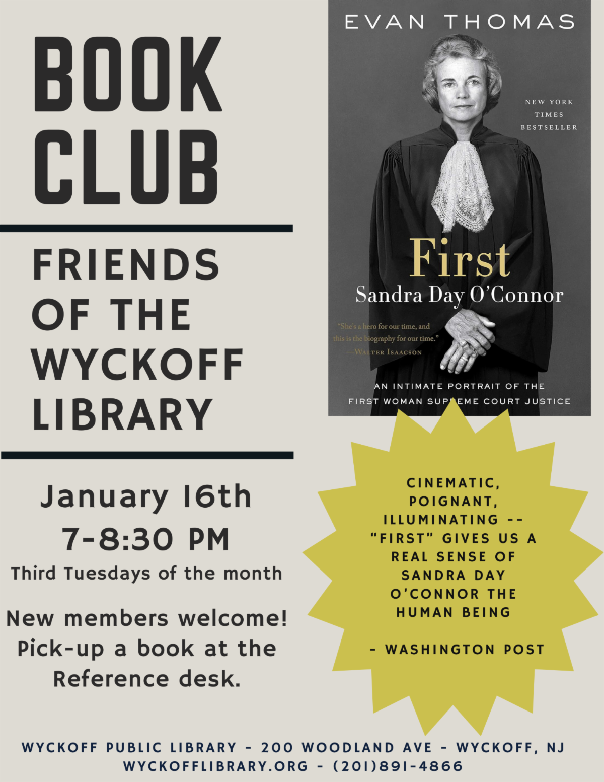 January at the Wyckoff Public Library