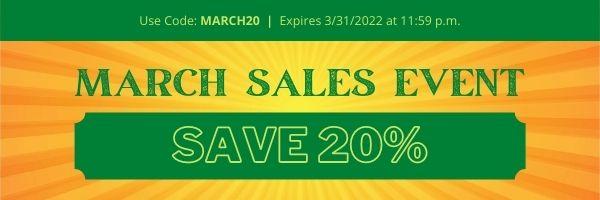 March Sales Event: Save 20% on All Luck Shop Products