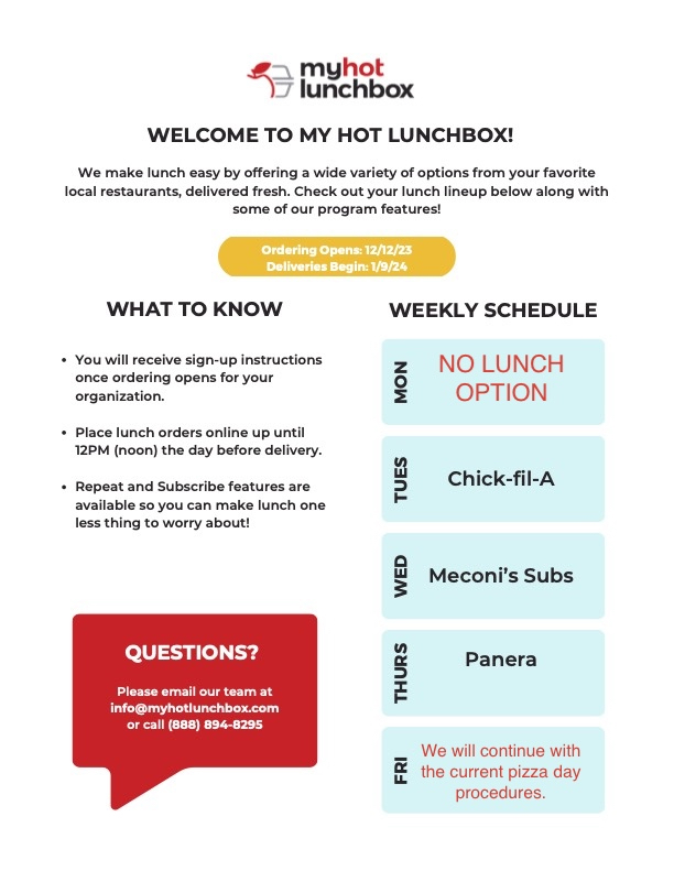 Spartan News: My Hot Lunchbox LAUNCH