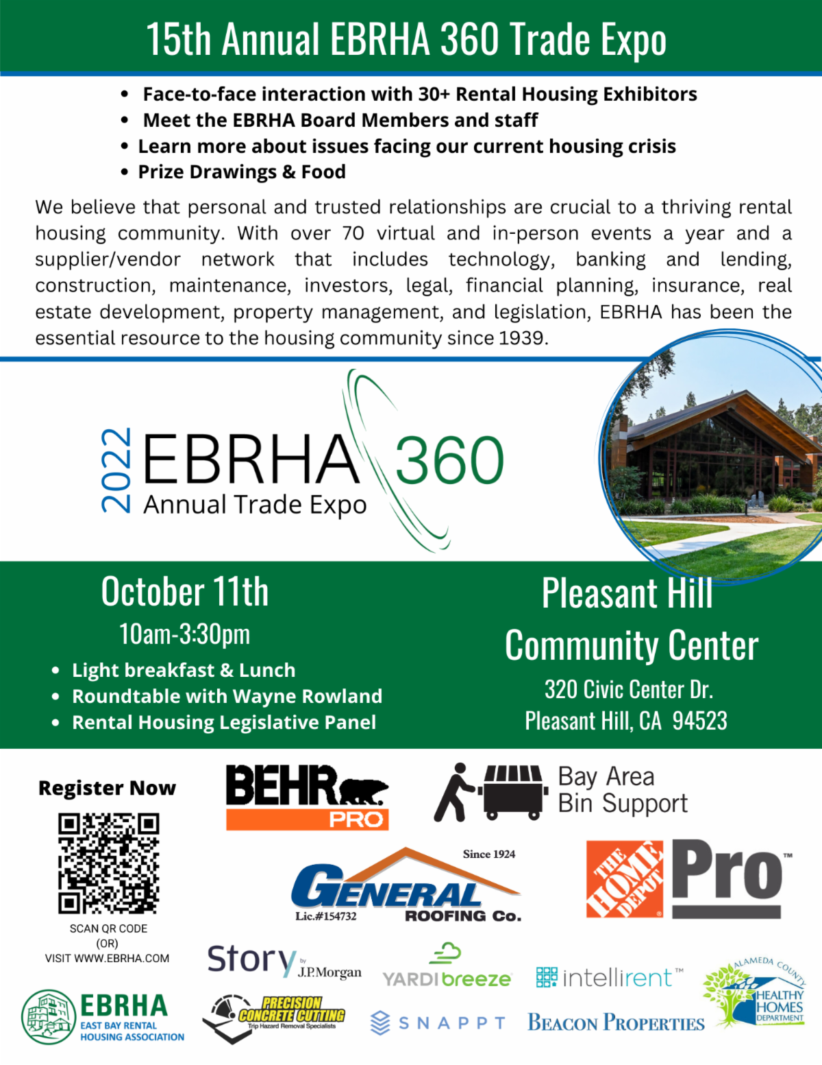 EBRHA Trade Expo TOMORROW - Registration Closes Today at 5pm