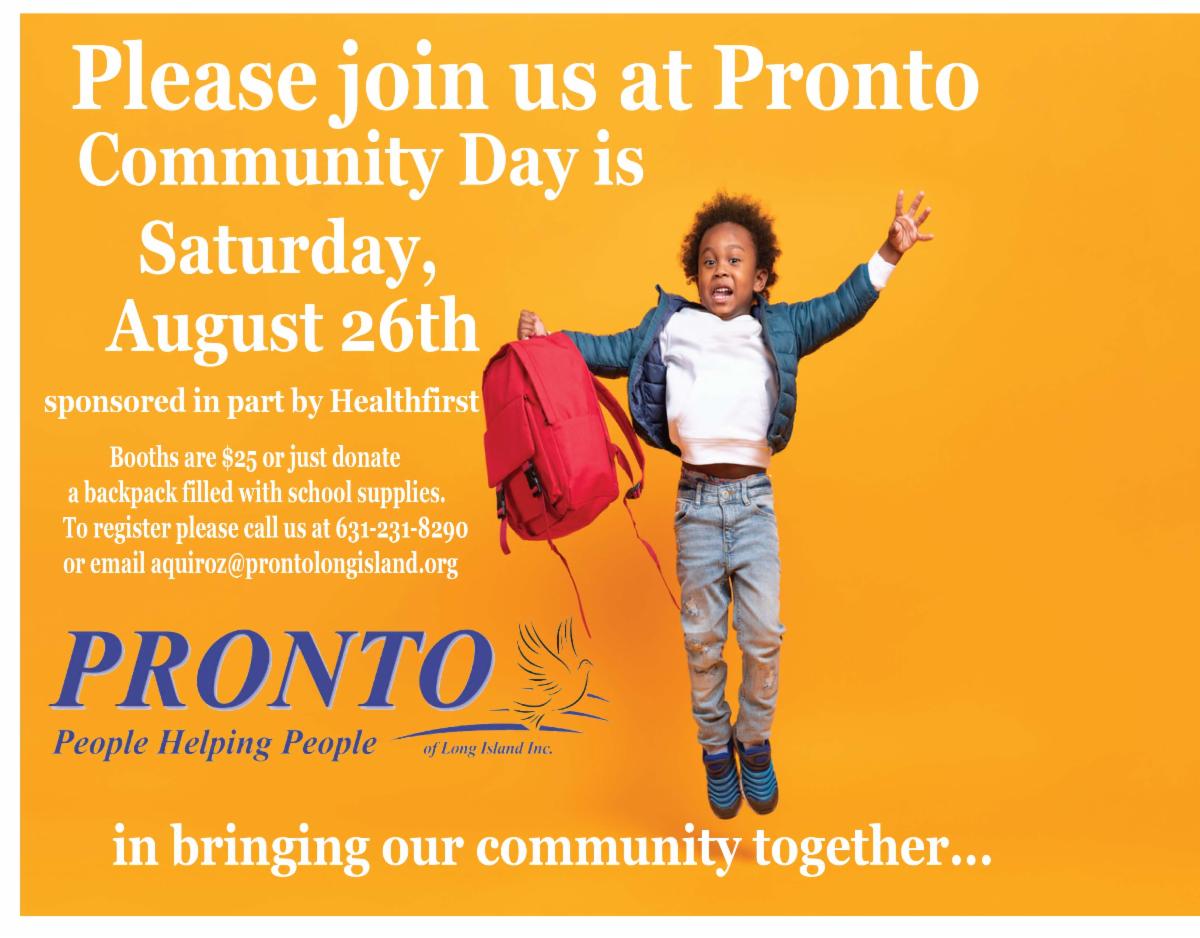 Please Save the Date for Pronto's Gala!