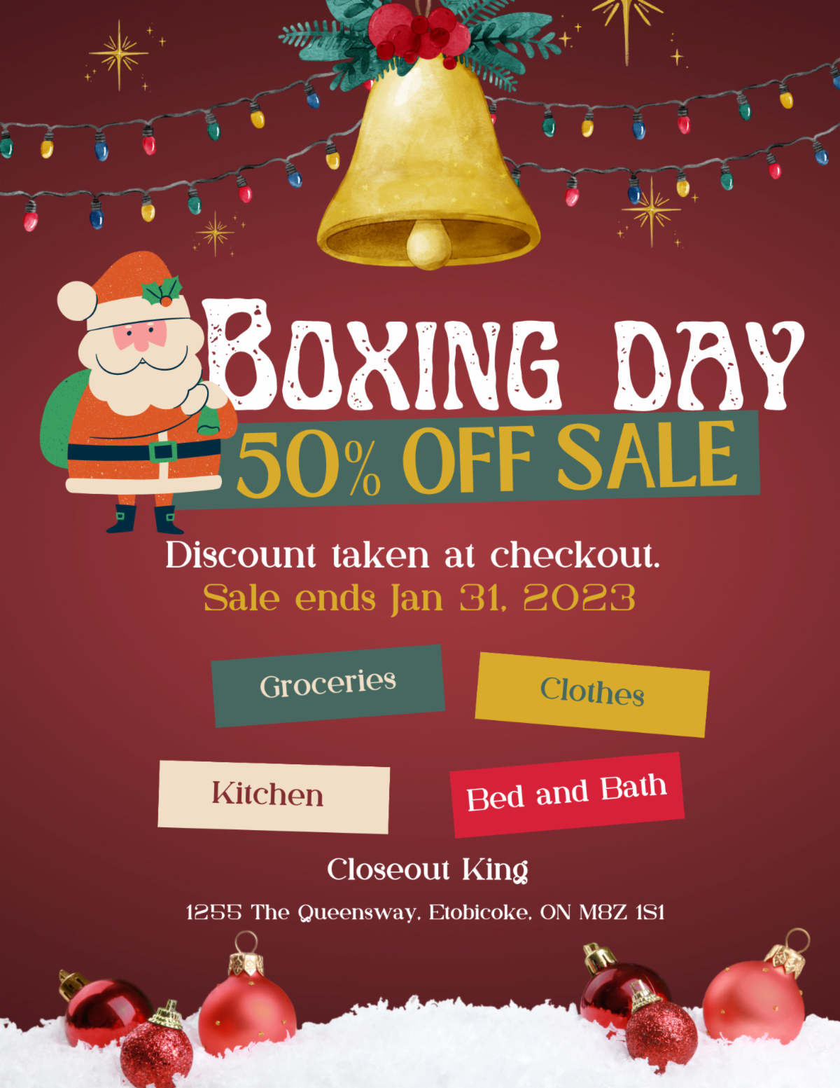 Don't Miss Our Annual 50% OFF Sale Event!!! @Closeout King & Larry The ...