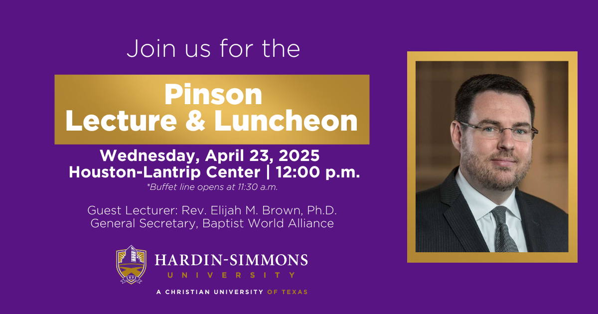 Join us for the Logsdon Pinson Lectures Luncheon!
