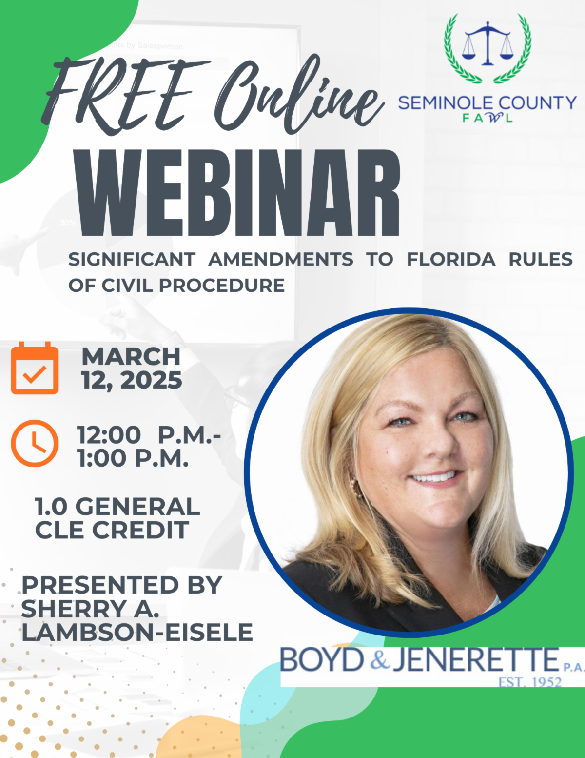 CLE: Significant Amendments to Florida Rules of Civil Procedure
