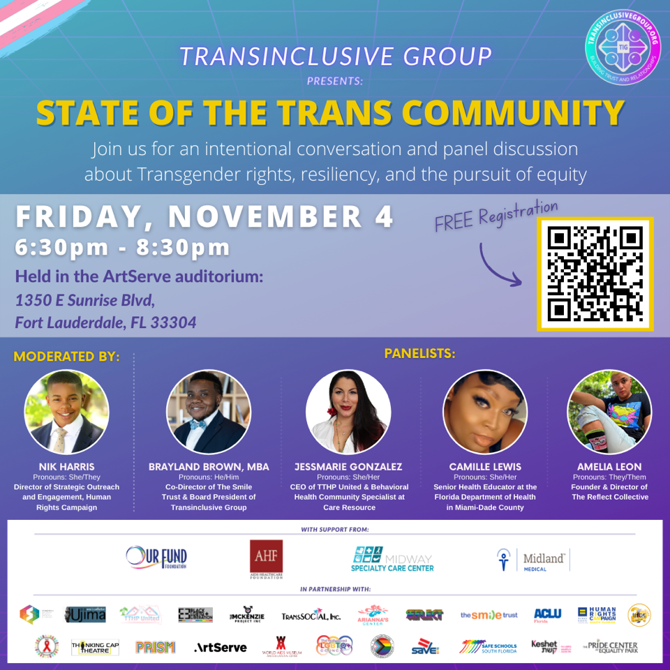 State of the Trans Community, Flea Market, Men’s Wellness Conference ...