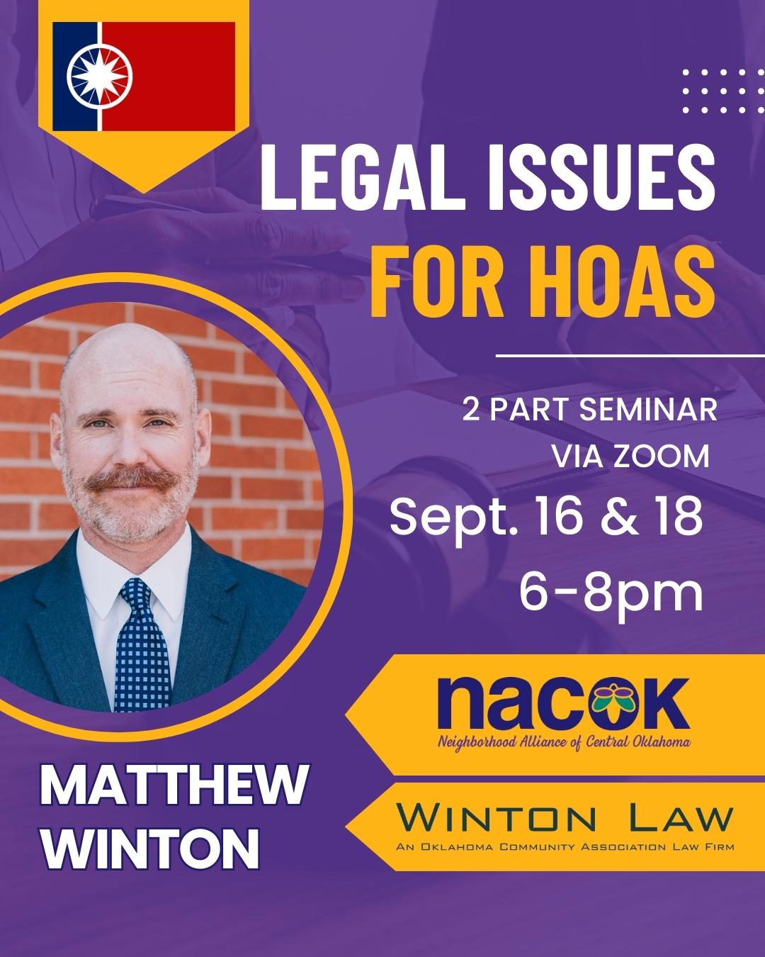 The HOA Legal Issues Workshop is BACK!