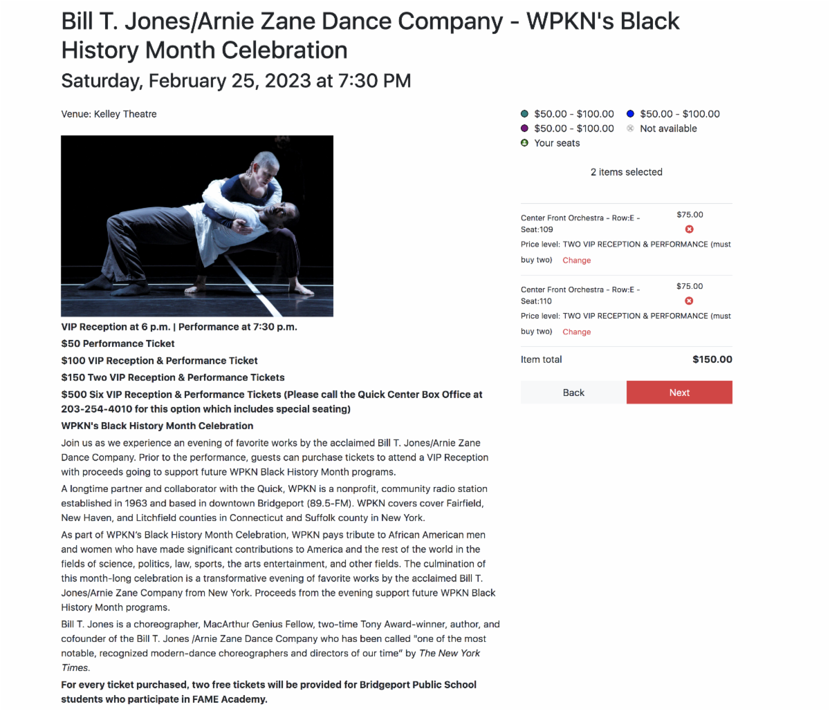 WPKN February 2023 e-Newsletter - WPKN Benefit-Bill T. Jones/Arnie Zane Dance Company in ...