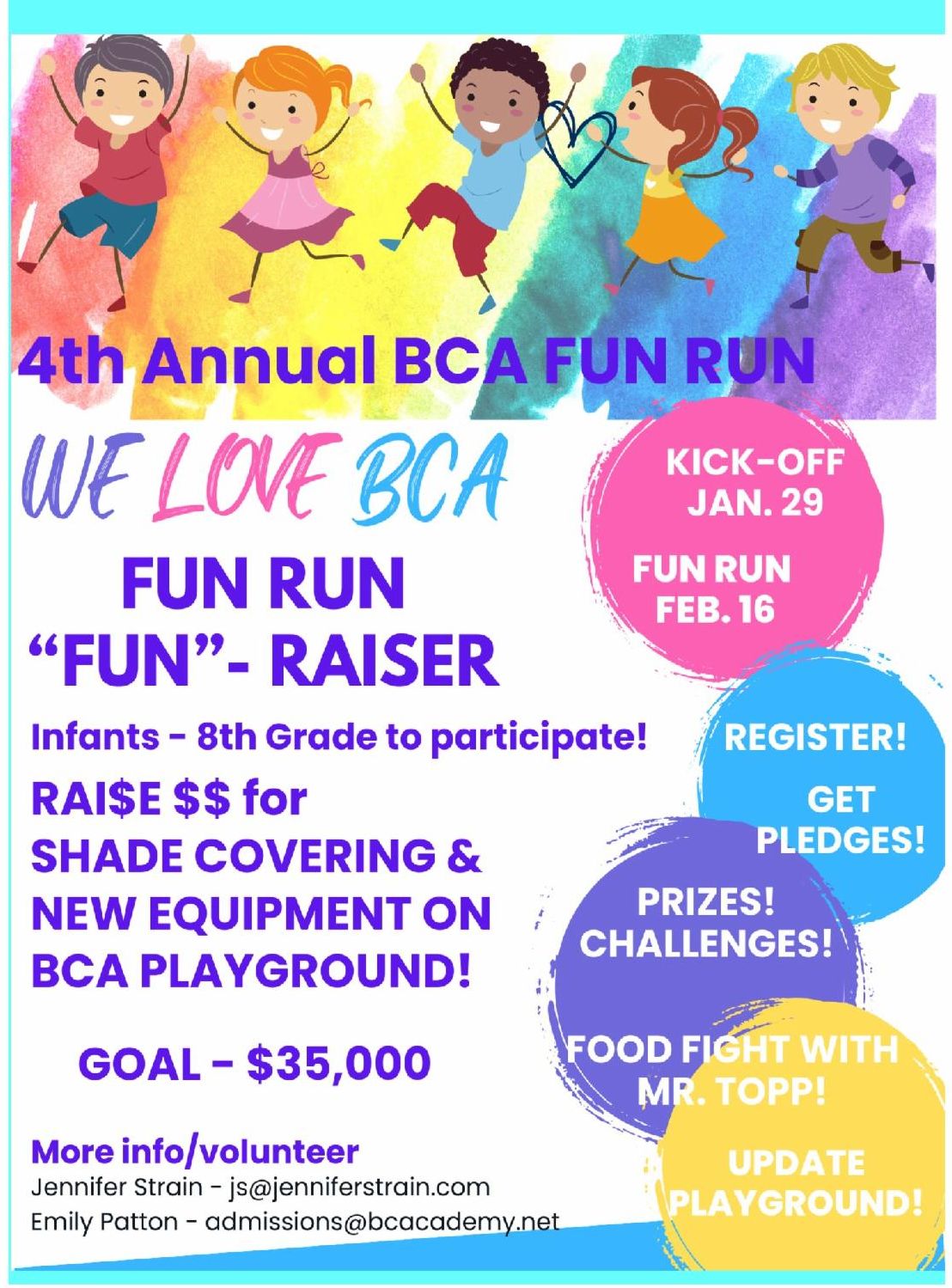 BCA FUN RUN - Register Your Child Today to Get Started! 👟