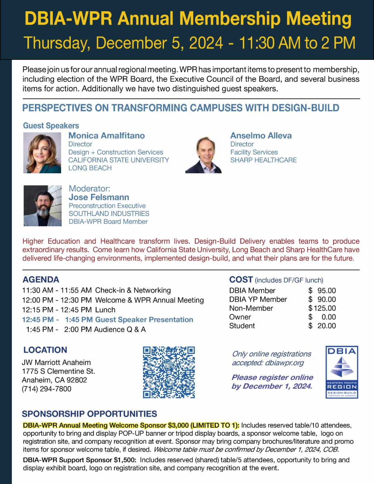 DBIA-WPR Annual Membership Meeting - December 5, 2024