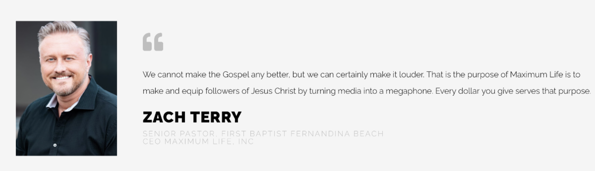 🙏 A Note from Pastor Zach Terry for