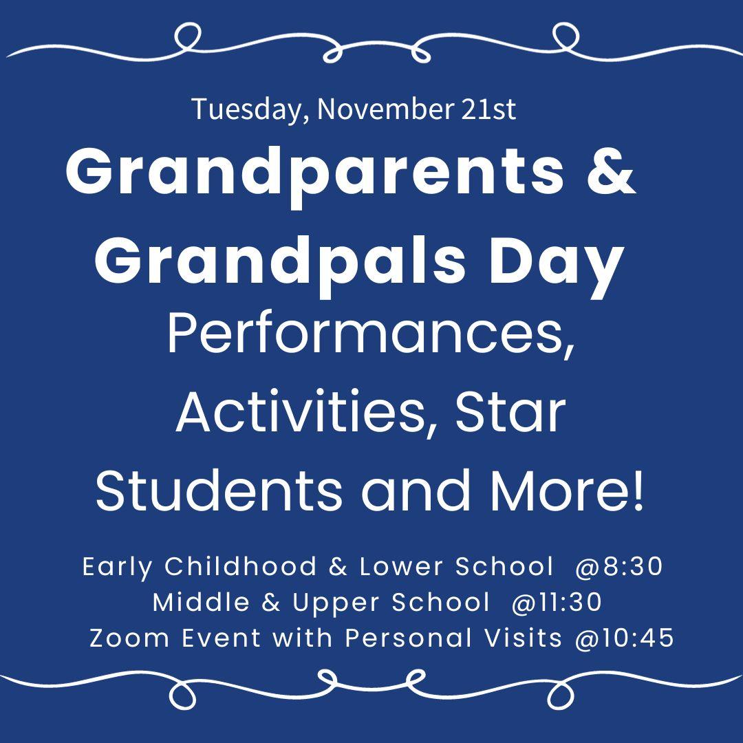 Join us for Grandparents and Grandpals Day