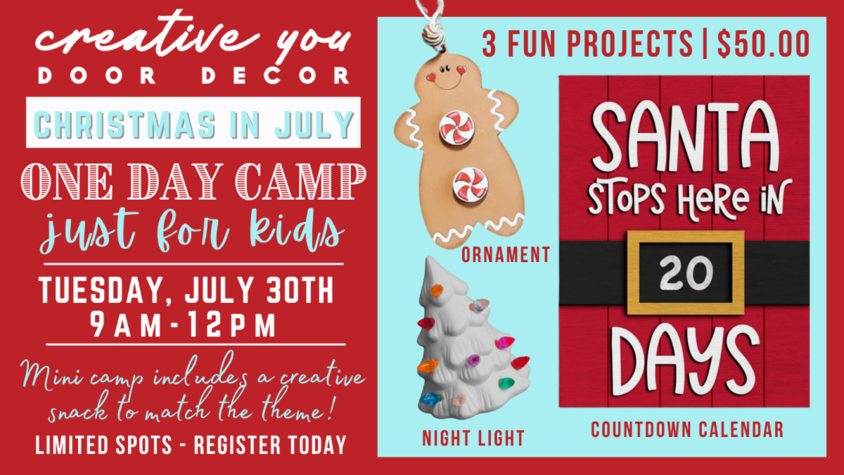 CHRISTMAS IN JULY | KIDS MINI CAMP | TUESDAY, JULY 30TH | 9am-12pm