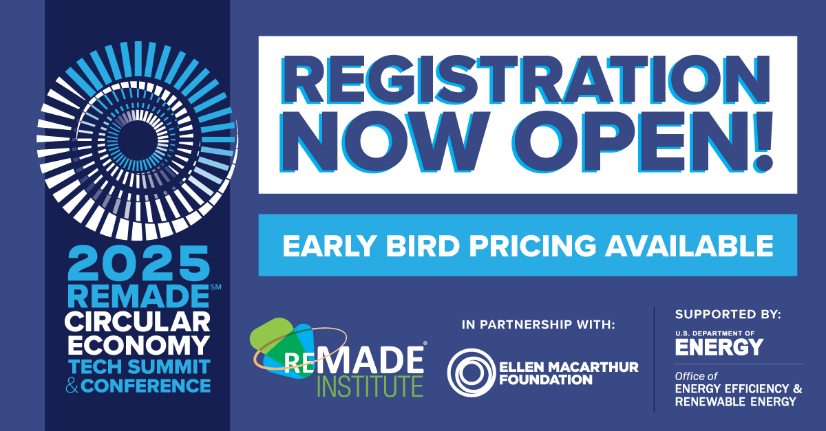 Registration Opens for REMADE Circular Economy Conference