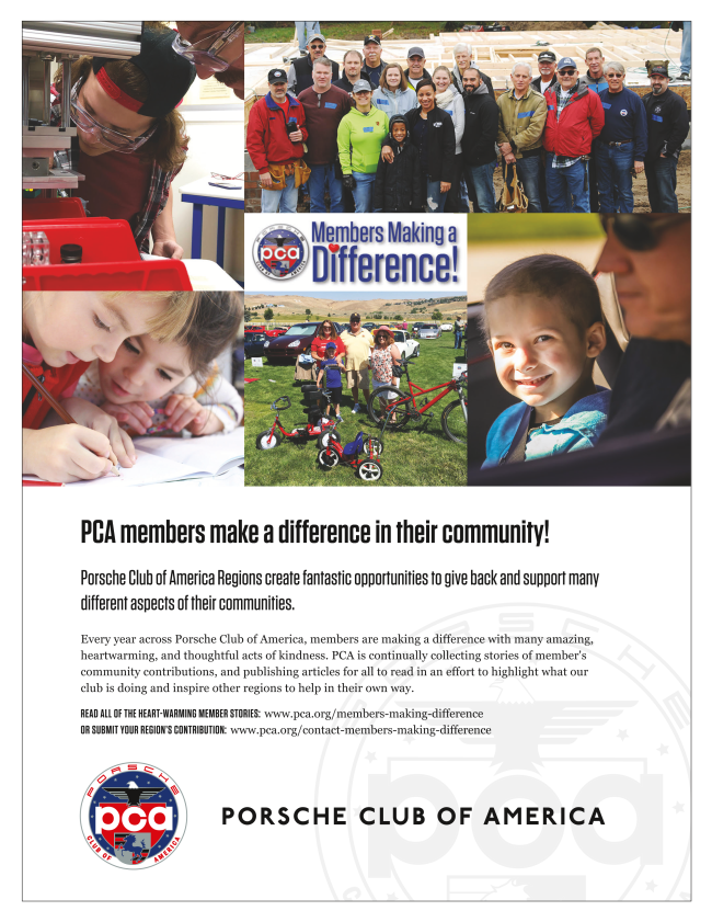 Start your engines! Redwood Region PCA News!