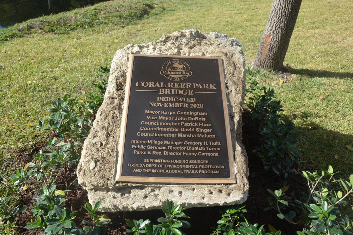 Pedestrian Bridge At Coral Reef Park Completed