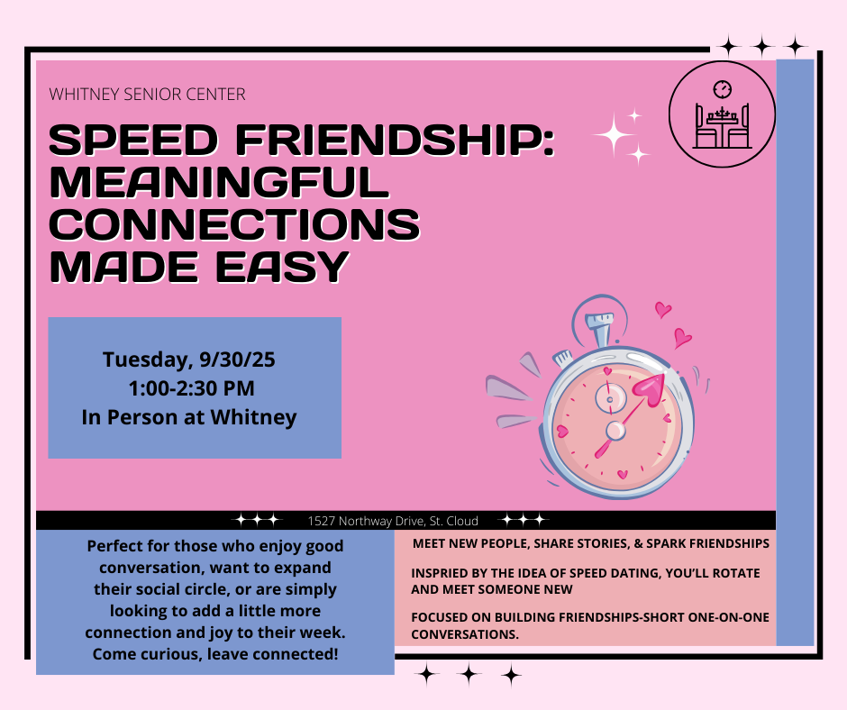 Spotting Counterfeit Money, Speed Friendship, Technology Talks, Whitney ...