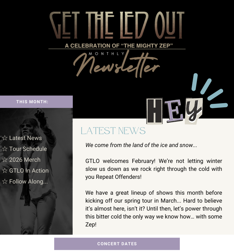 GTLO Newsletter: February!