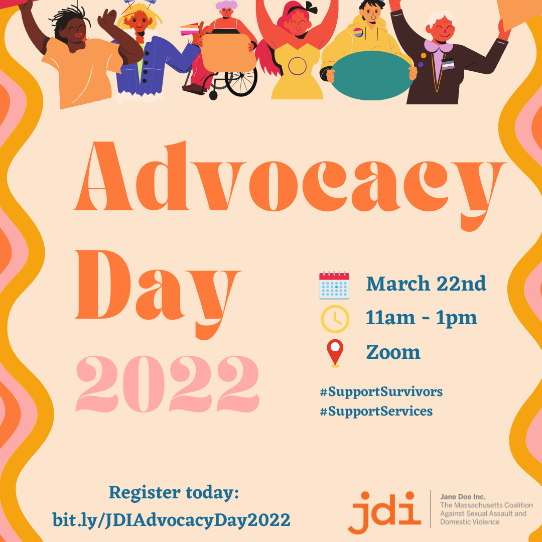 , Educate, Celebrate and Advocate with Jane Doe Inc.!