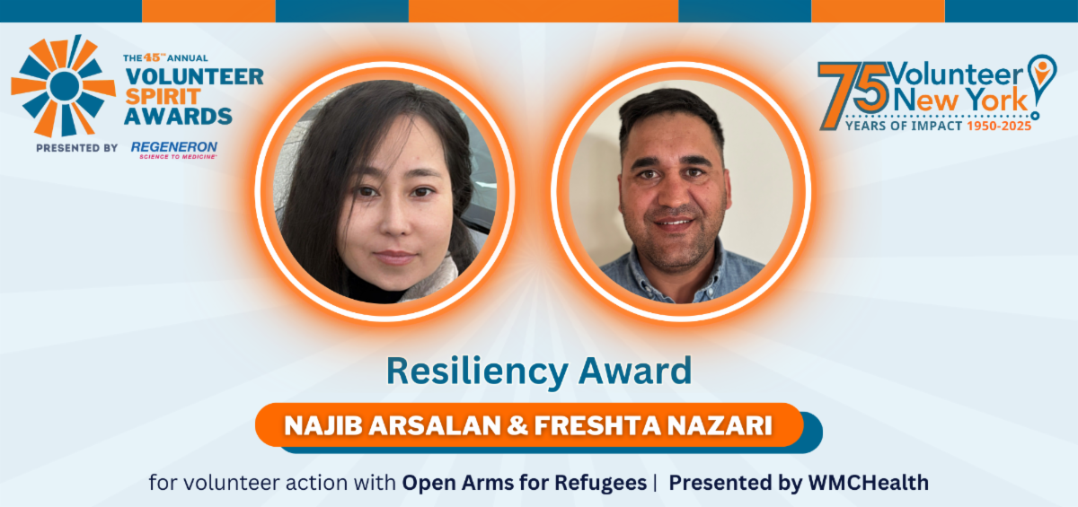 Meet Najib Arsalan and Freshta Nazari, 2025 Resiliency Award Winners