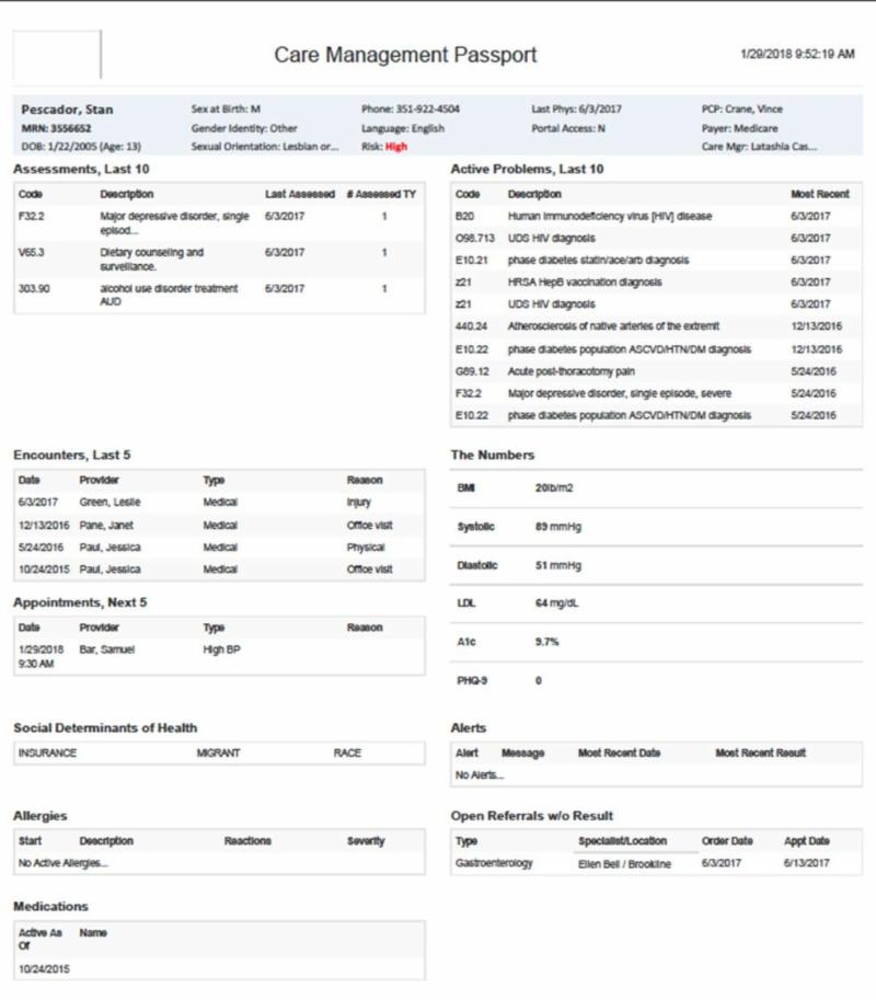 Care Management in Azara DRVS
