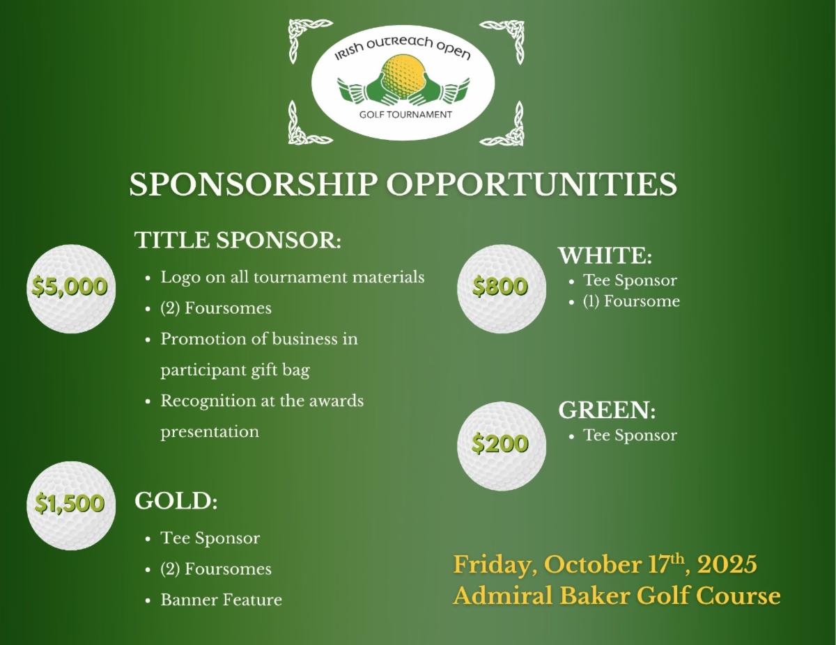 4th Annual Irish Outreach Open Golf Fundraiser