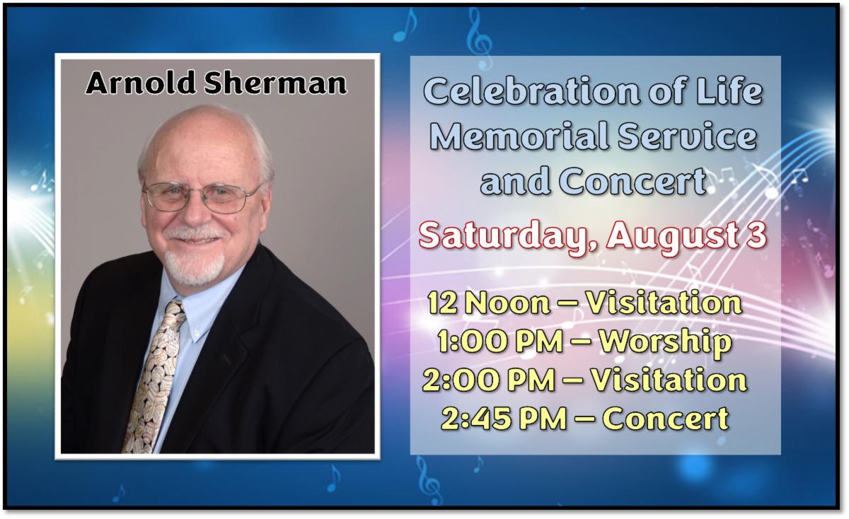Arnold Sherman Memorial Worship and Concert