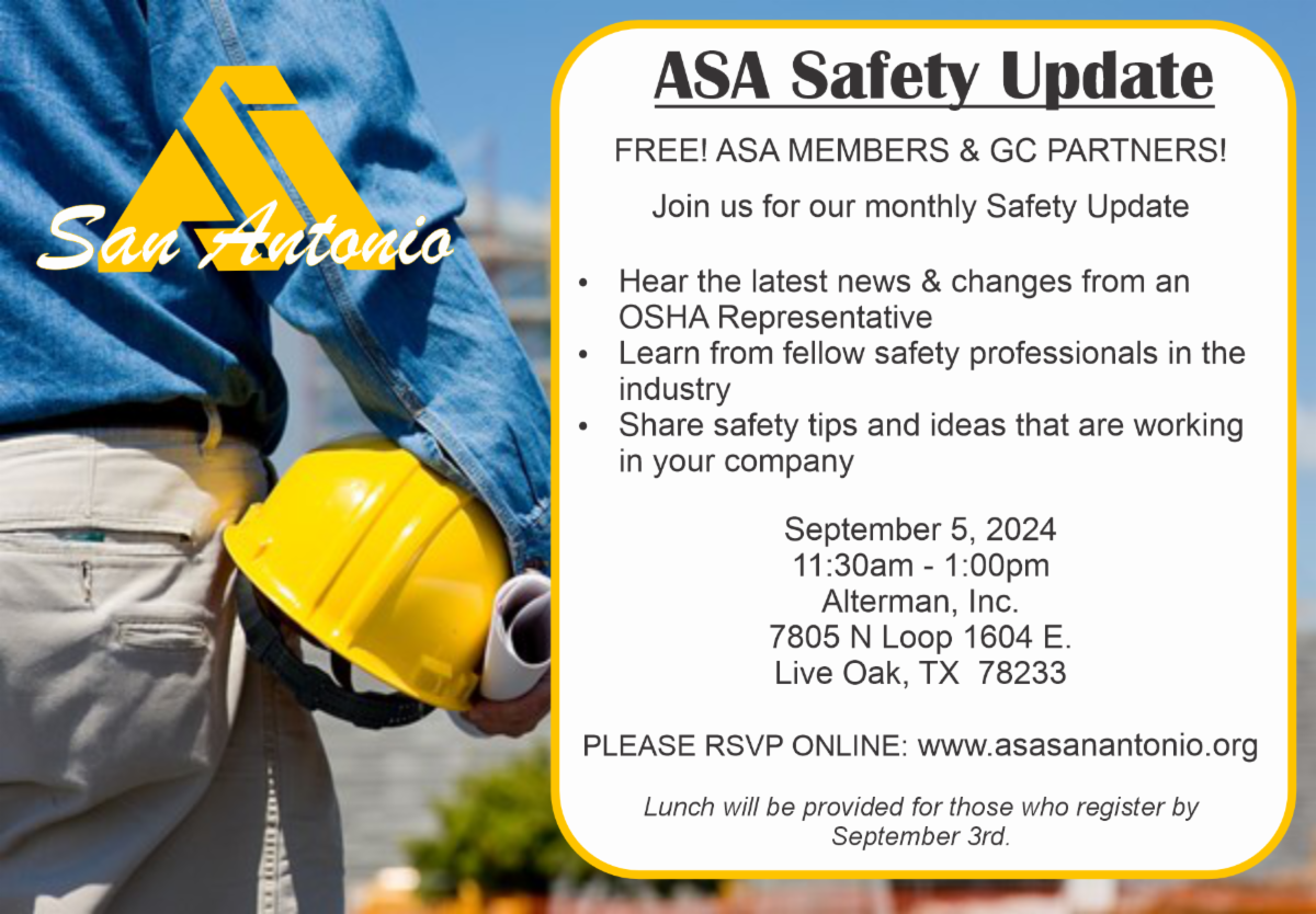 ASA Lunch & Learn - Safety Update