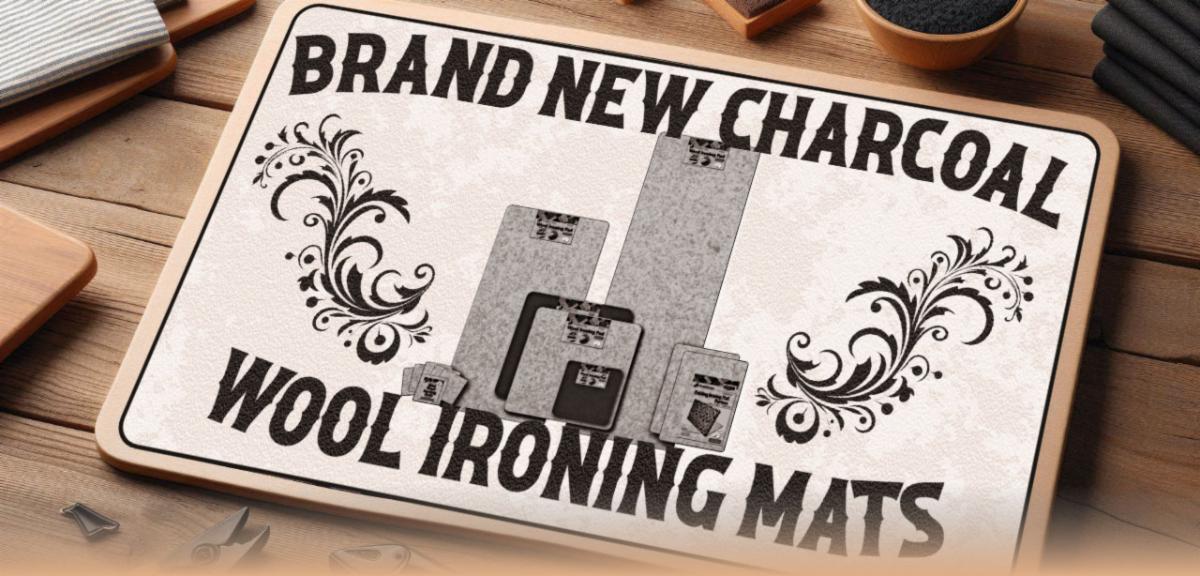 New Charcoal Wool Ironing Mats—Same Great Performance!