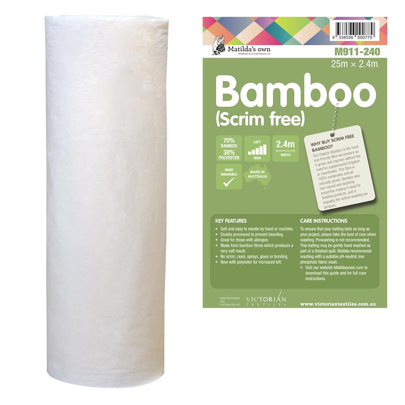 Introducing Scrim Free Bamboo/Poly Wadding!