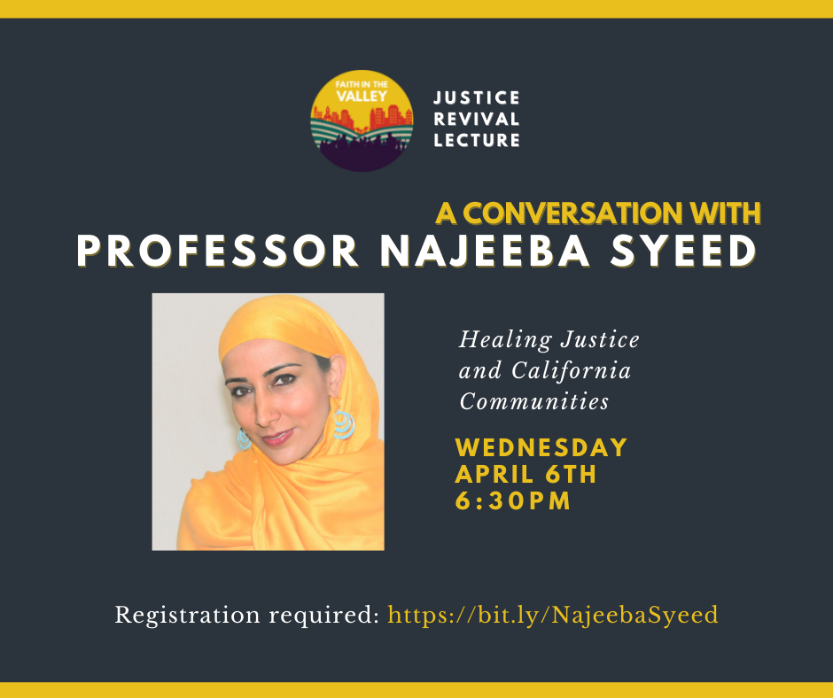 Upcoming Lecture with Professor Najeeba Syeed