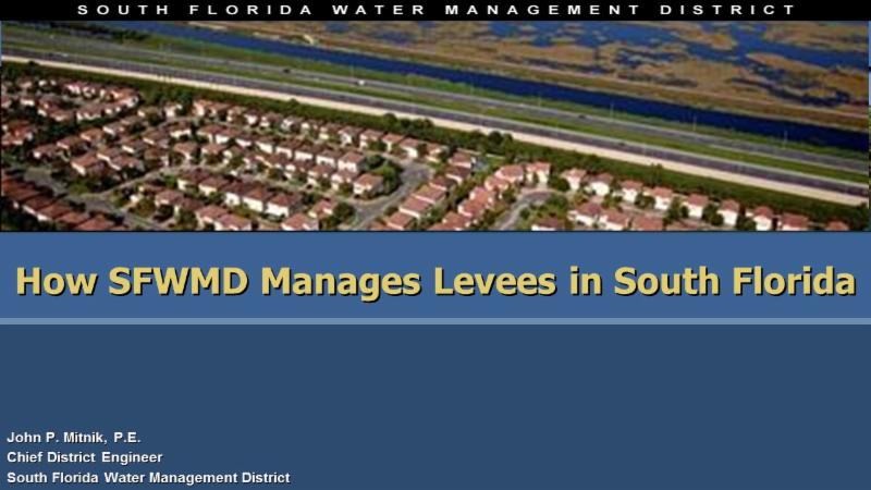 SFWMD Levees Ready for Hurricane Season