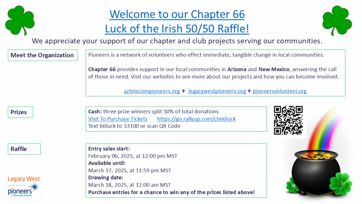 17 days left: Luck of the Irish 50/50 Raffle 2025