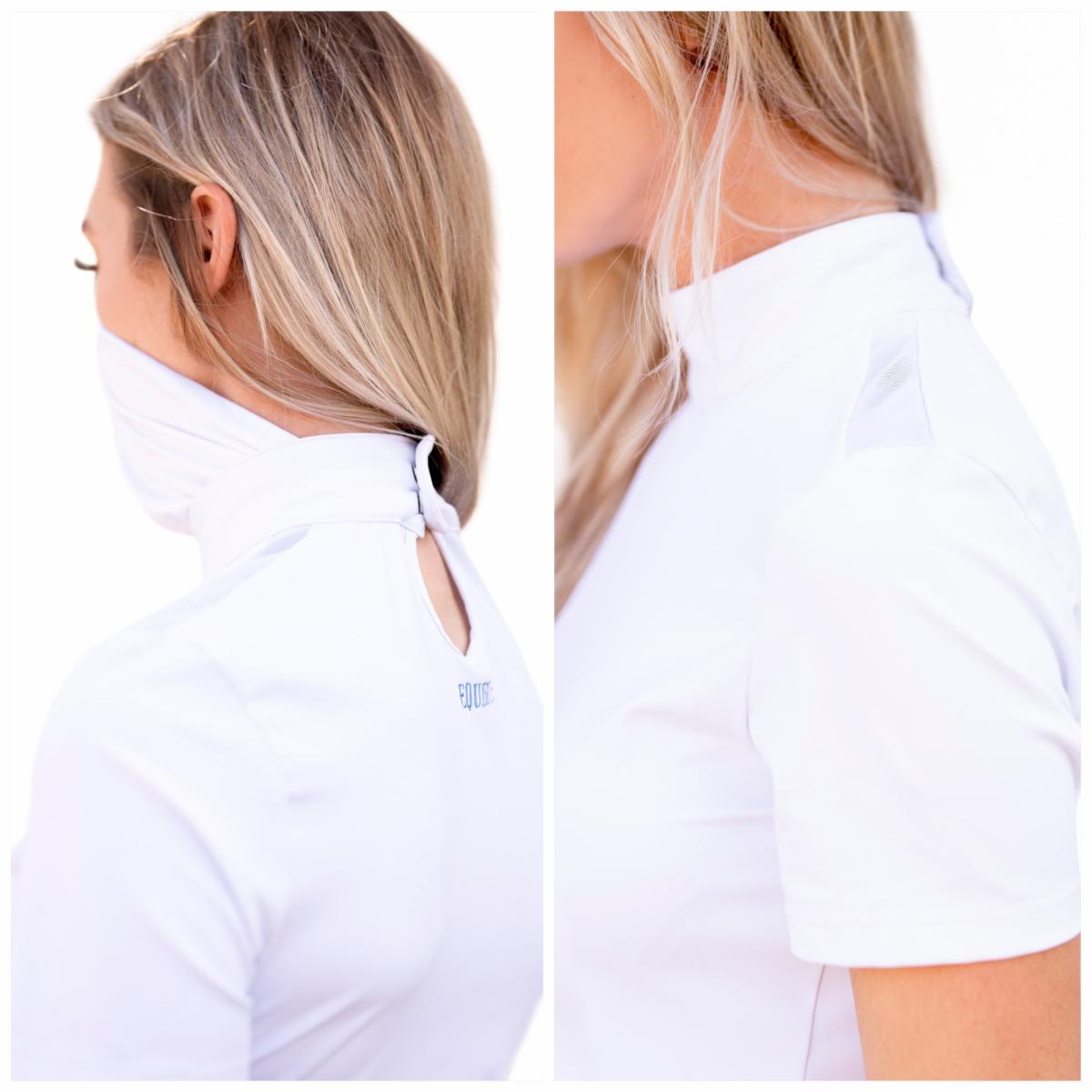 Riding shirt with built-in face mask