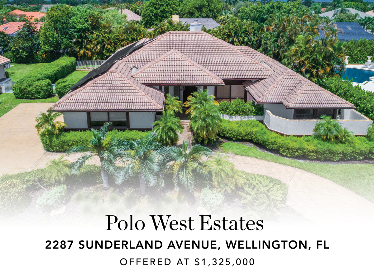 NEW LISTING: Dream Home in Wellington's Polo West Estates